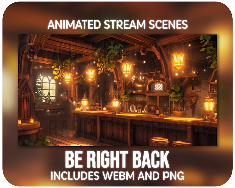 Animated Fantasy Tavern Stream Scenes - Cozy Magical Inn Twitch Screens ...