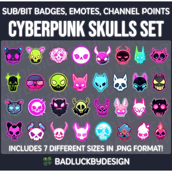 Retro Neon Twitch Emotes - Etsy