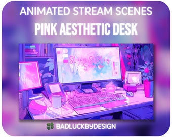 Cute Moon Aesthetic Cloud Animated Twitch Screens Cute Cat - Etsy