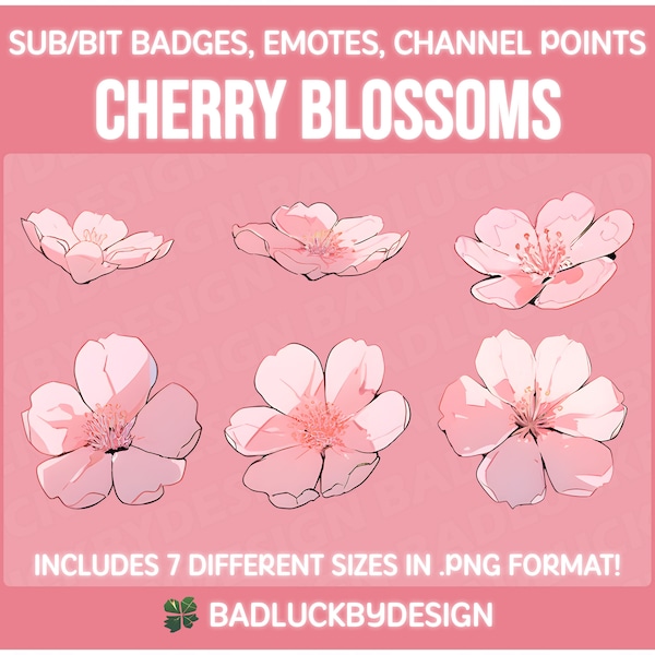 Twitch Emotes Cherry Blossoms - Etsy
