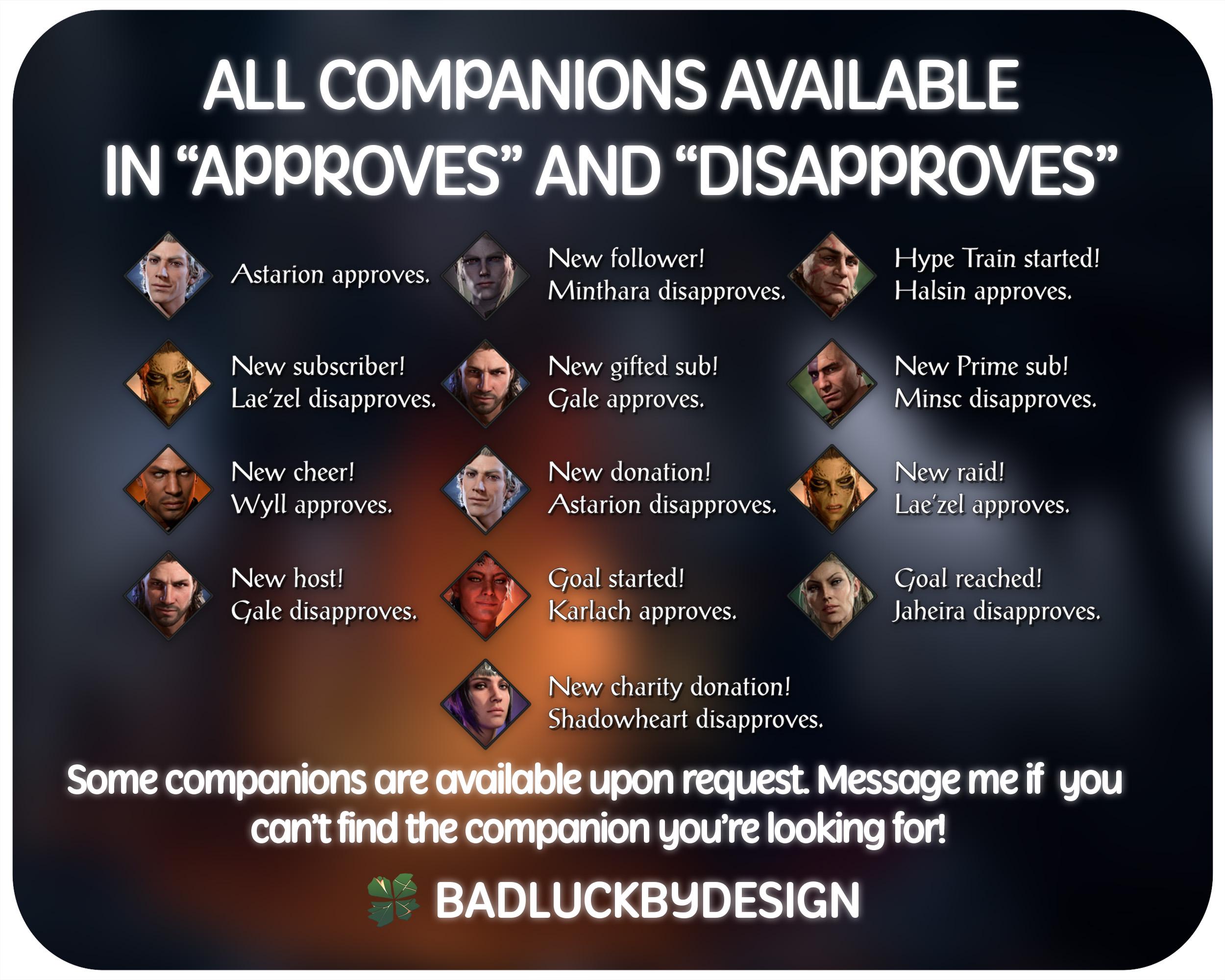 Wyll Approves Twitch Stream Animated Alerts With Sound | Baldur's Gate ...