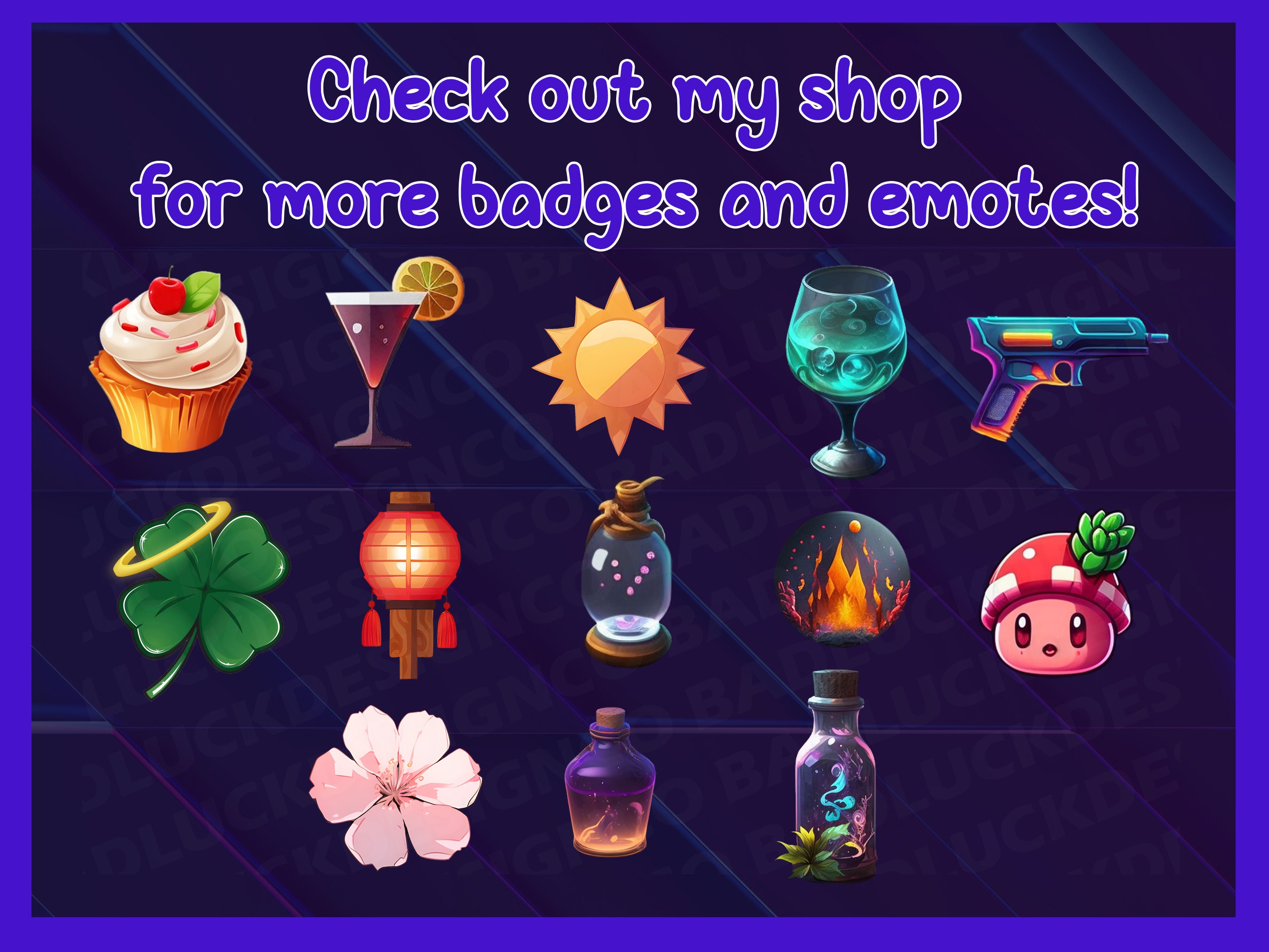 8x Fiery Crystal Rock Sub/bit Badges/emotes Twitch Streamer Assets ...