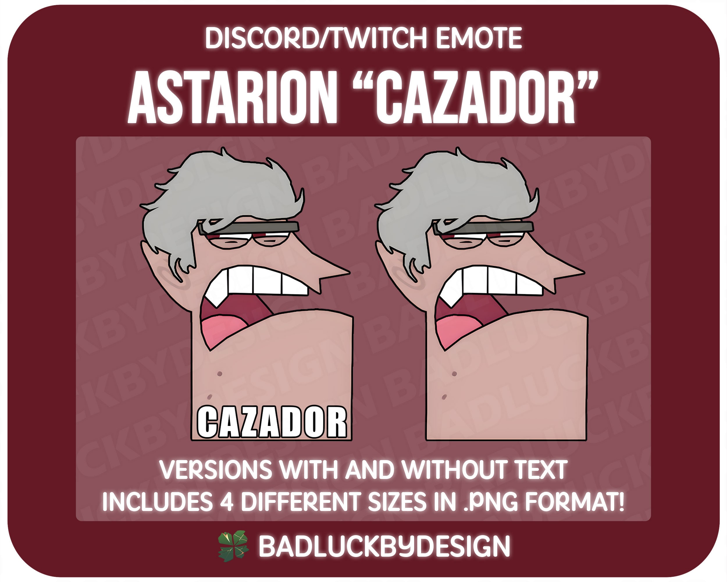 Astarion Cazador Dinkleberg Emote/emoji Baldur's Gate 3 Twitch Youtube ...