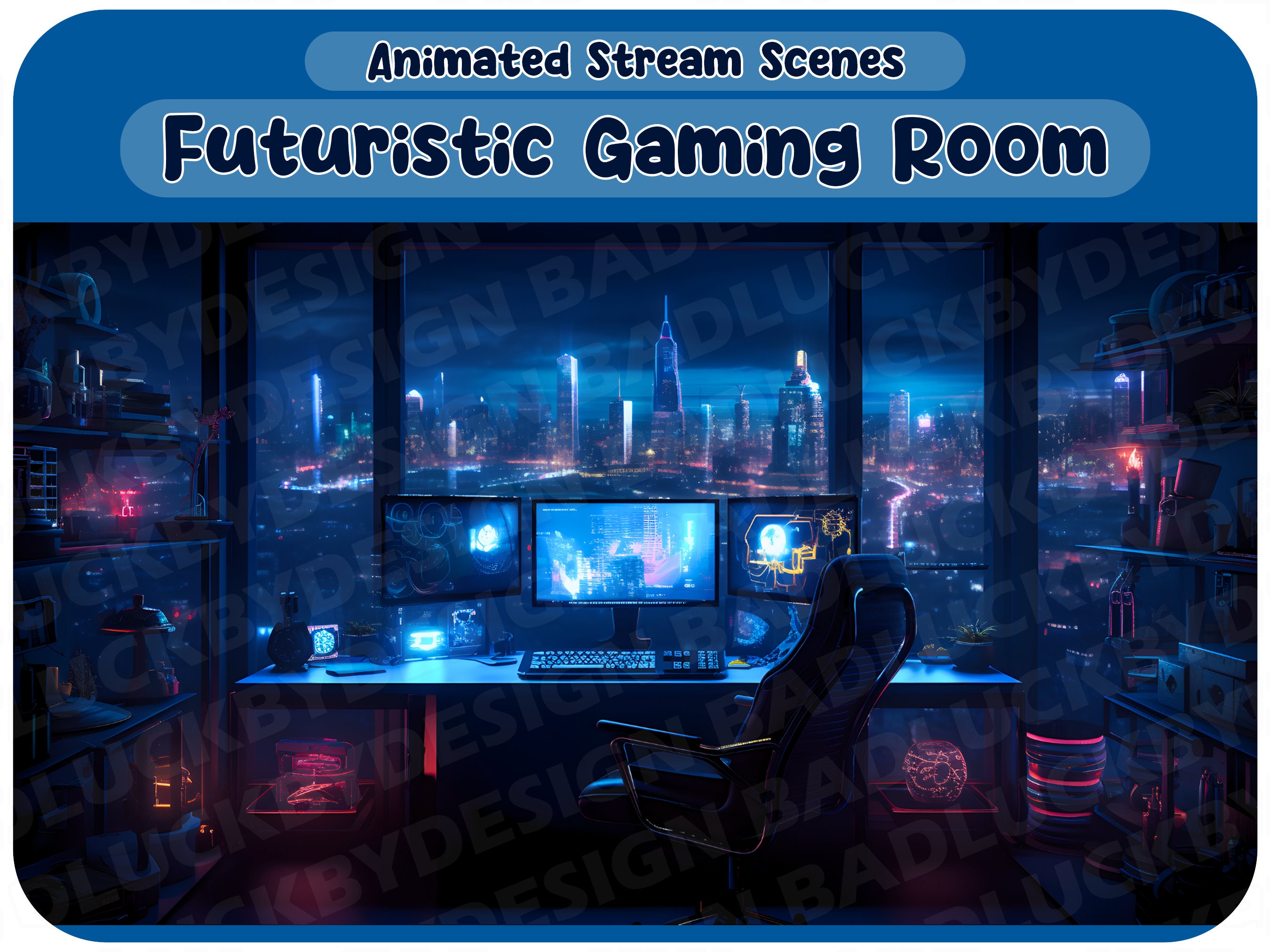 Futuristic Game Room
