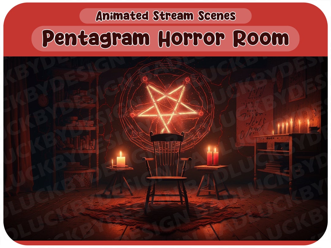 Pentagram Horror Room Animated Stream Scenes Twitch Screens - Etsy