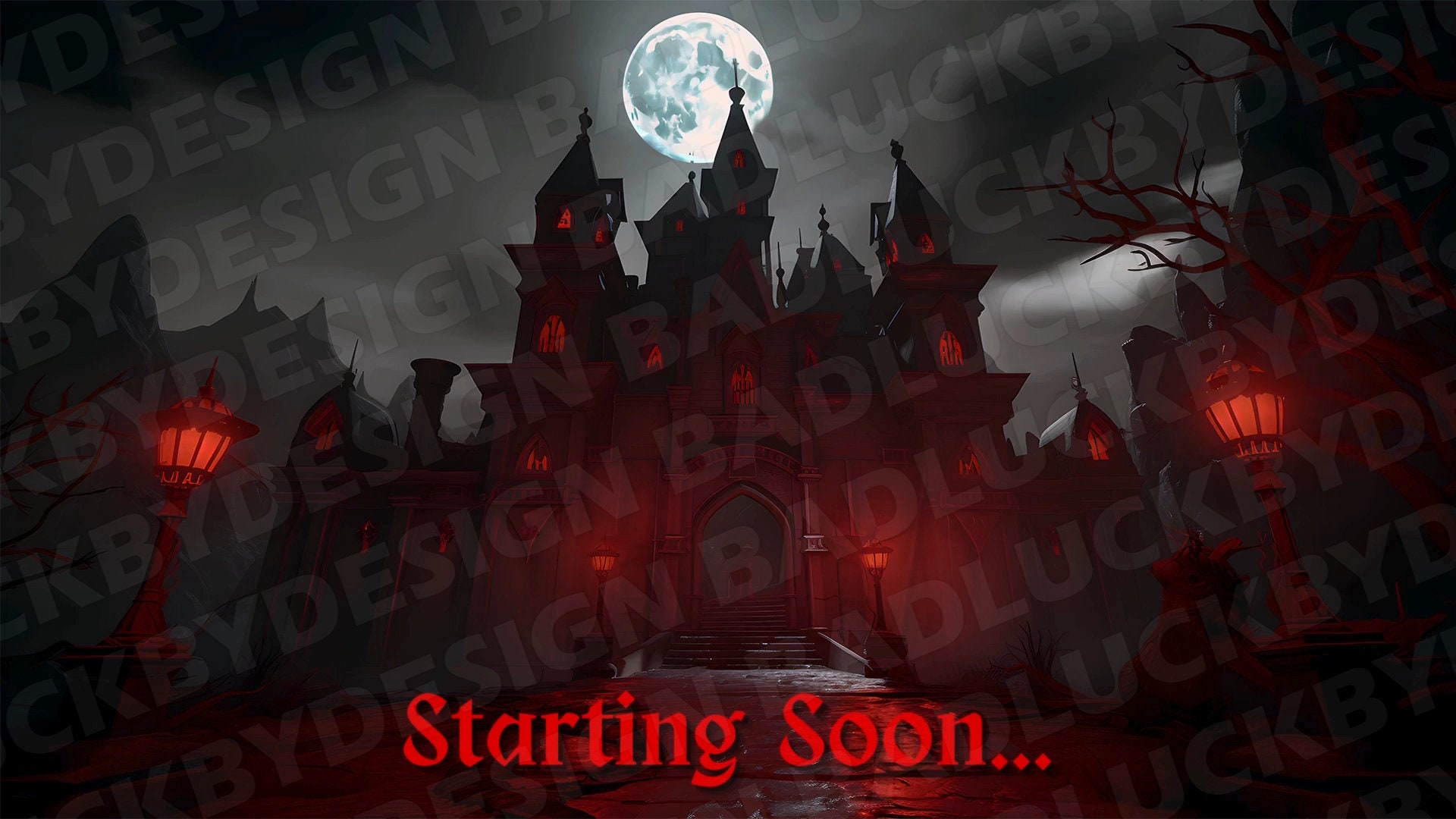 Dark Haunted Castle Animated Stream Scenes Spooky Horror Halloween ...