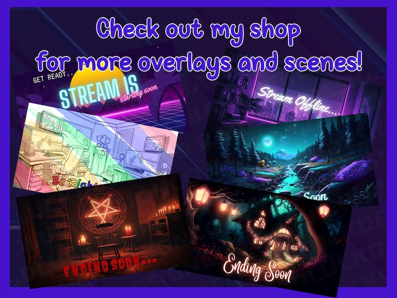 Animated Neon Pink/purple Game Room Streaming Scenes Cozy - Etsy