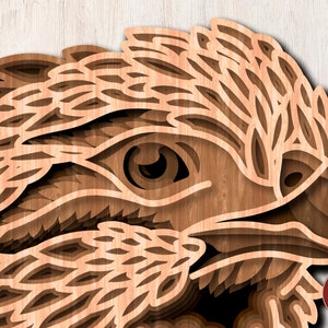 Layered Eagle Laser Cut File Eagle SVG 3D Instant Download Multilayer ...