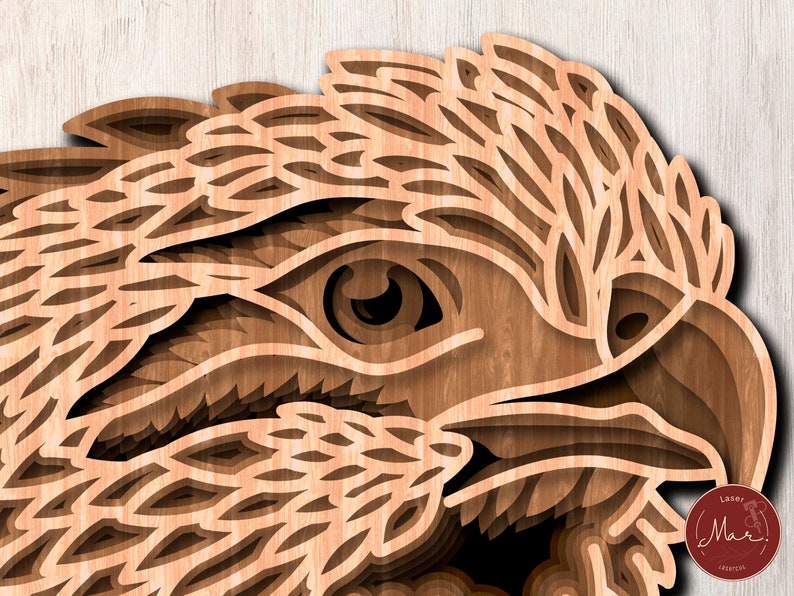Layered Eagle Laser Cut File Eagle SVG 3D Instant Download - Etsy Australia