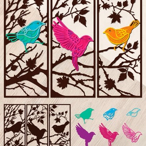 Multilayer Bird Wall Art Laser Cut File 3D Layered Bird Layered Dxf Dwg ...