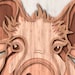 Multilayer Farm Pig Laser Cut File 3D Layered Pig Layered Dxf Plywood ...