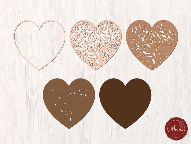 Tree of Life Layered SVG Heart SVG Cut File 3d Layer Tree of Life ...