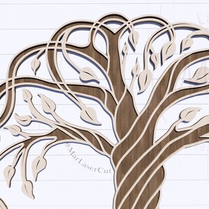 Layered Tree of Life Laser Cut Files 3D Laser Cut Layered Tree SVG ...