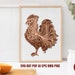 Multilayer Rooster - Chicken Laser Cut File 3D Layered Rooster Layered ...