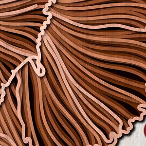 Multilayer Betta Fish Laser Cut Digital File Layered 3D Wood Mandala ...