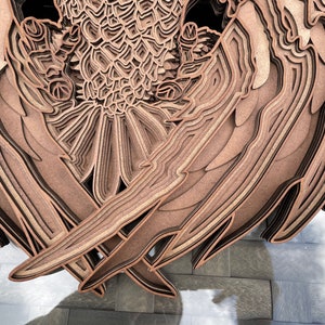 Multilayer American Eagle Laser Cut File 3D Layered Eagle Layered Dxf ...
