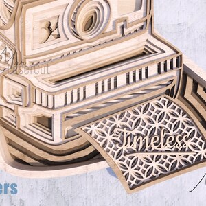 Vintage Camera Laser Cut File SVG Camera Vector Design Glowforge File ...