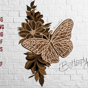 Butterfly Laser Cut File SVG Instant Download Vector Pattern Design ...