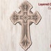 Layered Cross Laser Cut File 3D Multilayer Cross Layered Plywood ...