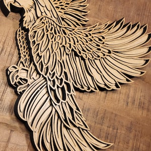Multilayer Parrot Laser Cut File 3D Layered Parrot Paper Cut File SVG ...