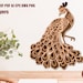 Multilayer Peacock Laser Cut File 3D Layered Peacock Layered Dxf Dwg ...