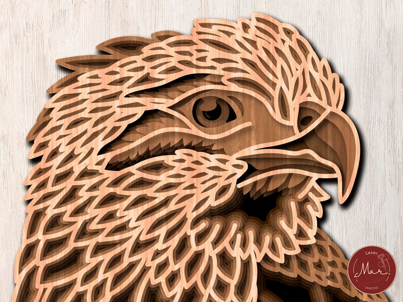 Layered Eagle Laser Cut File Eagle SVG 3D Instant Download - Etsy Australia