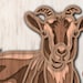 Multilayer Goat Climbing Laser Cut File 3D Layered Goat Layered Dxf Dwg ...