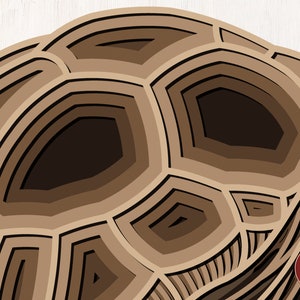 Multilayer Tortoise Laser Cut 3D File SVG Instant Download Tortoise ...