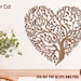 Tree of Life Heart Laser Cut File 3D Heart Tree Layered Dxf Dwg Plywood ...