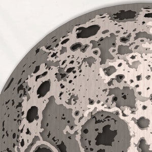 4 Layers Multilayer Full Moon Laser Cut 3D File SVG Detailed Moon Laser ...