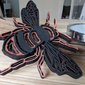 Layered Bee Laser Cut File Bee SVG 3D Instant Download Multi - Etsy