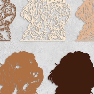 Multilayer Goldendoodle SVG Cut File Laser Paper Cutting Labradoodle ...