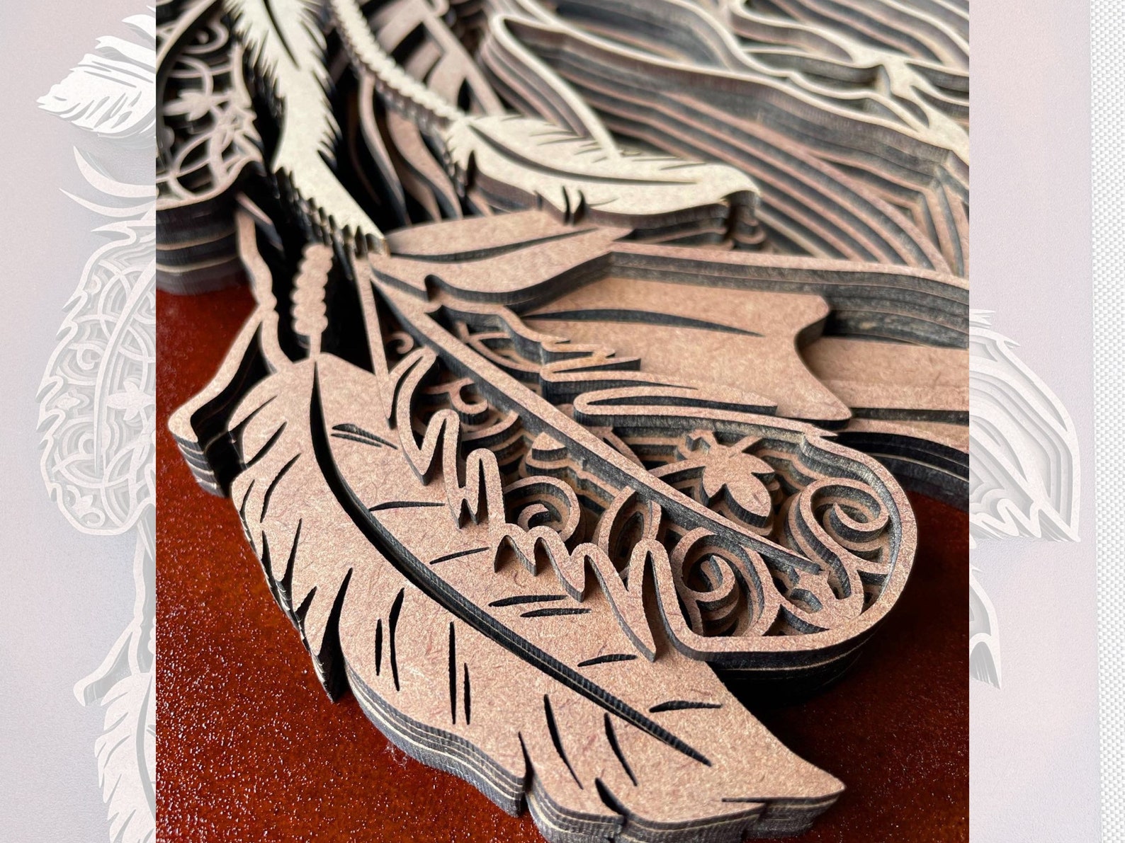 Horse Laser Cut Multilayer File Horse Mandala SVG Layer - Etsy