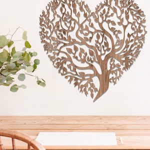 Tree of Life Heart Laser Cut File 3D Heart Tree Layered Dxf Dwg Plywood ...