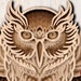 Multilayer Owl Laser Cut File Owl Mandala SVG Layer Owl CNC Multilayer ...