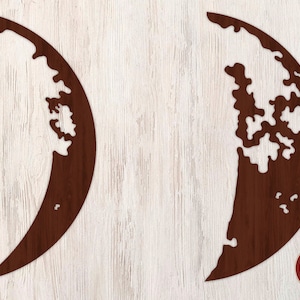 Multilayer Moon Laser Cut File SVG Layered Moon Phases Instant Download ...