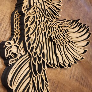 Multilayer Parrot Laser Cut File 3D Layered Parrot Paper Cut File SVG ...