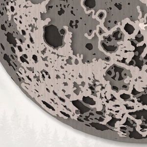 4 Layers Multilayer Full Moon Laser Cut 3D File SVG Detailed Moon Laser ...