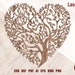 Tree of Life Heart Laser Cut File 3D Heart Tree Layered Dxf Dwg Plywood ...