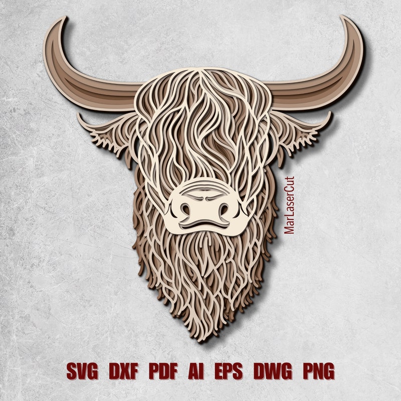 Highland Cow Svg Files - Etsy