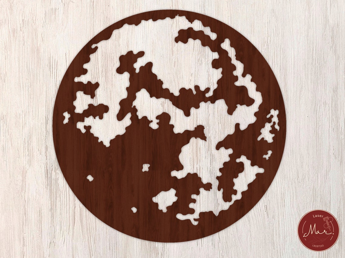 Multilayer Moon Laser Cut File SVG Layered Moon Phases Instant Download ...
