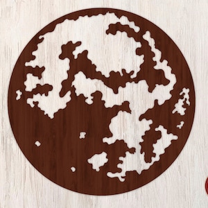 Multilayer Moon Laser Cut File SVG Layered Moon Phases Instant Download ...