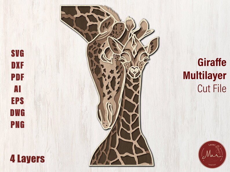 Multilayer Safari Laser Cut File Layered Laser Cut SVG Layered Lion ...