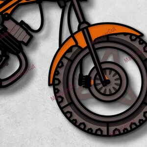 Multilayer Motorcycle SVG Laser Cut File Paper Cutting Art Mandala Cut ...