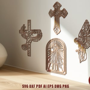 Religious Images Laser Cut File 3D Laser Cut Jesus SVG Plywood Cutting ...