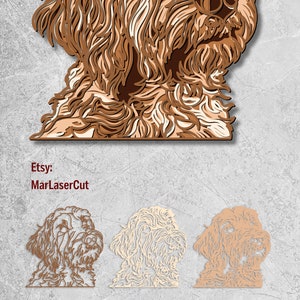 Multilayer Goldendoodle SVG Cut File Laser Paper Cutting Labradoodle ...