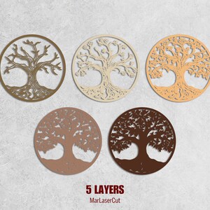 Tree of Life Layered SVG Tree of Life SVG Cut File 3d Layer Tree of ...
