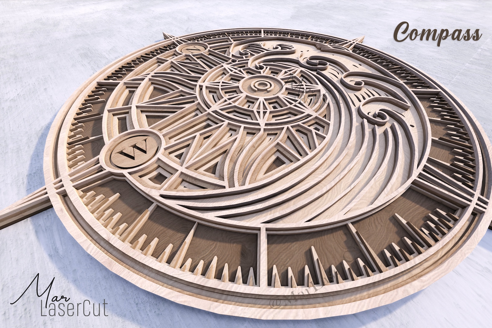 Digital File 4 Layer Laser Cut File DXF SVG Multi-layer Files Nautical ...