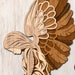 Layered Angel Laser Cut File Happy Easter 3D SVG Cutting File Angel ...
