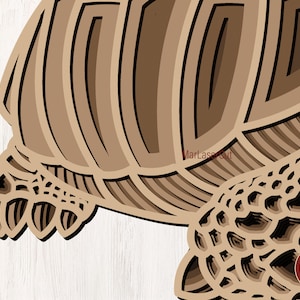 Multilayer Tortoise Laser Cut 3D File SVG Instant Download Tortoise ...